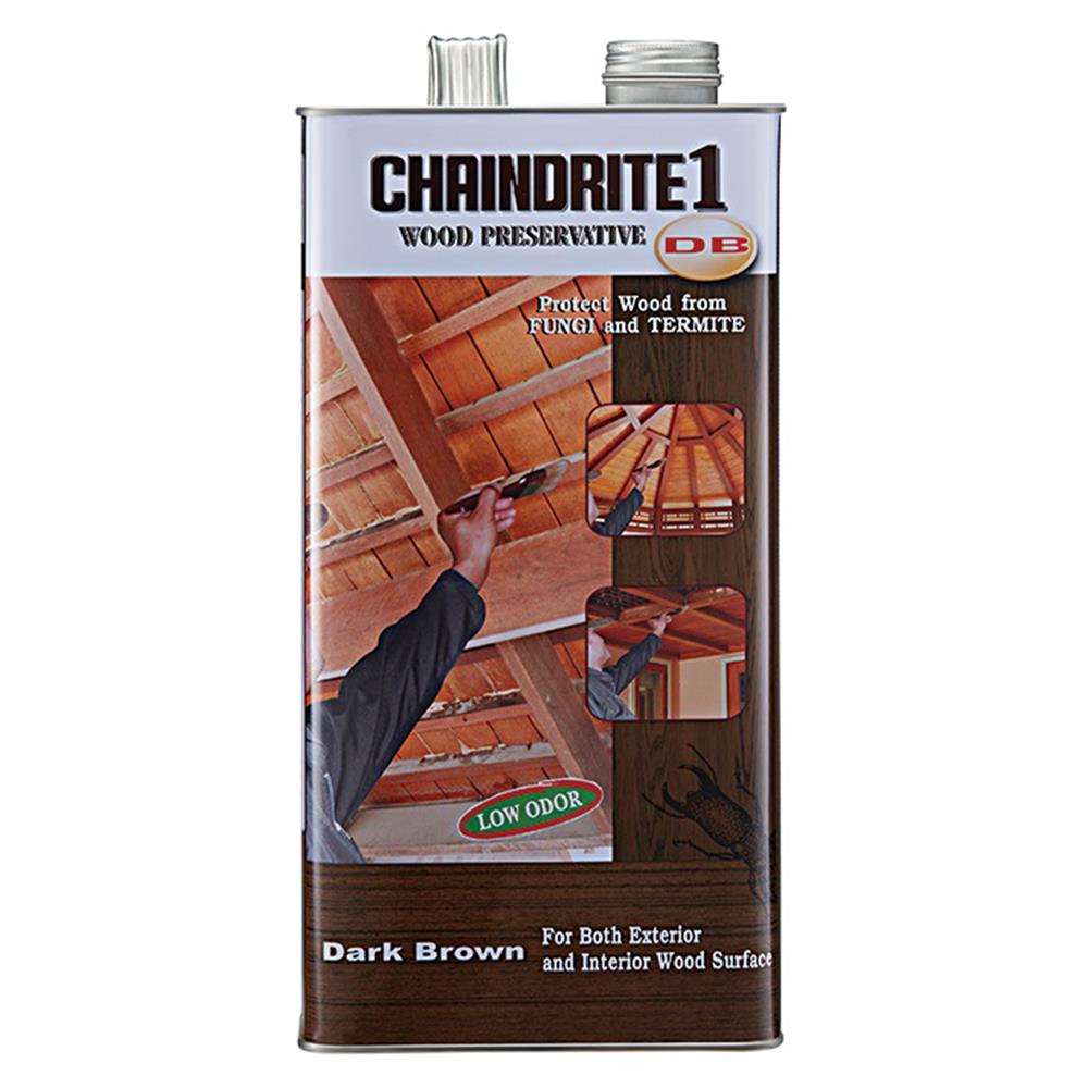 น้ำยากำจัดปลวก CHAINDRITE สีน้ำตาลดำ 5 ลิตร