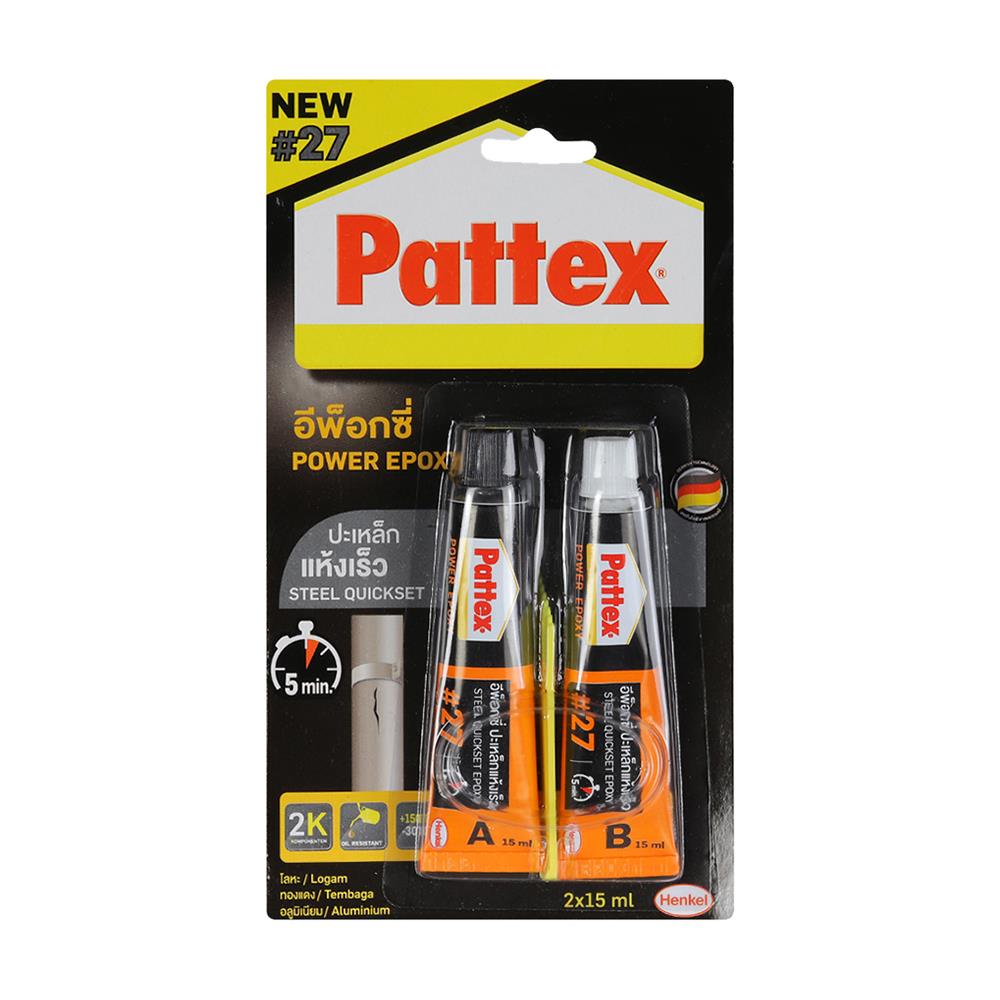 TWO-COMPONENT POWER EPOXY ADHESIVE PATTEX #27 2X15ML