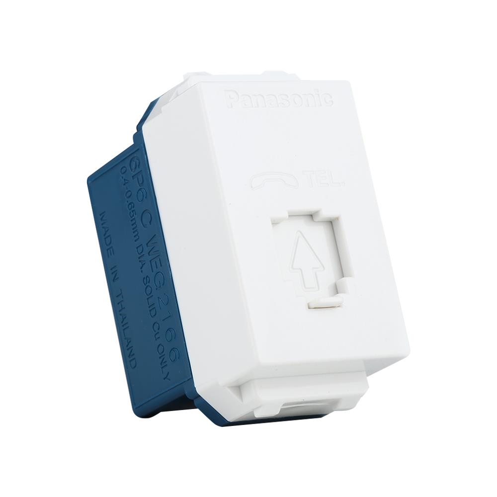TELEPHONE SOCKET PANASONIC 6P/6C WEG2166 WHITE
