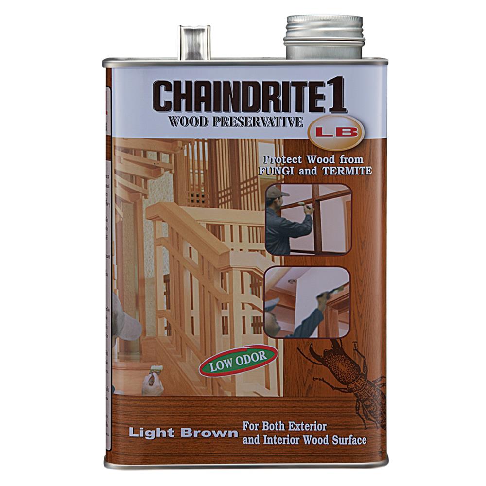 ANTI-TERMITE WOOD PRESERVATIVE CHAINDRITE 1.8L LIGHT BROWN