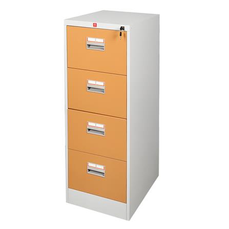 ตู้ลิ้นชักเหล็ก 4 ลิ้นชัก LUCKY WORLD KCDX-4-EG สีน้ำตาล