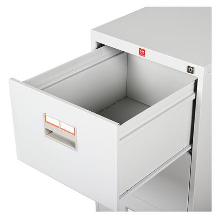 ตู้ลิ้นชักเหล็ก 4 ลิ้นชัก LUCKY WORLD KCDX-4-TG สีเทาทราย