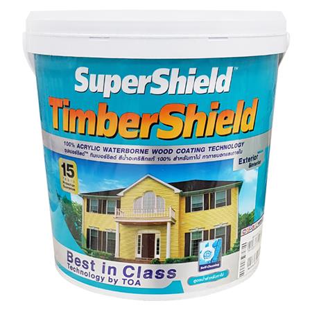 สีน้ำทาไม้ TOA SUPERSHIELD TIMBERSHIELD T001 สีขาว 1 แกลลอน