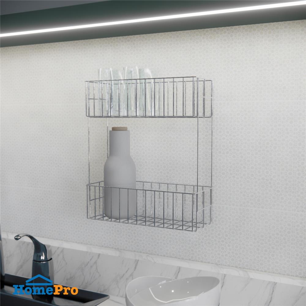 2-TIER KITCHEN RACK KECH #HMS014 STAINLESS STEEL