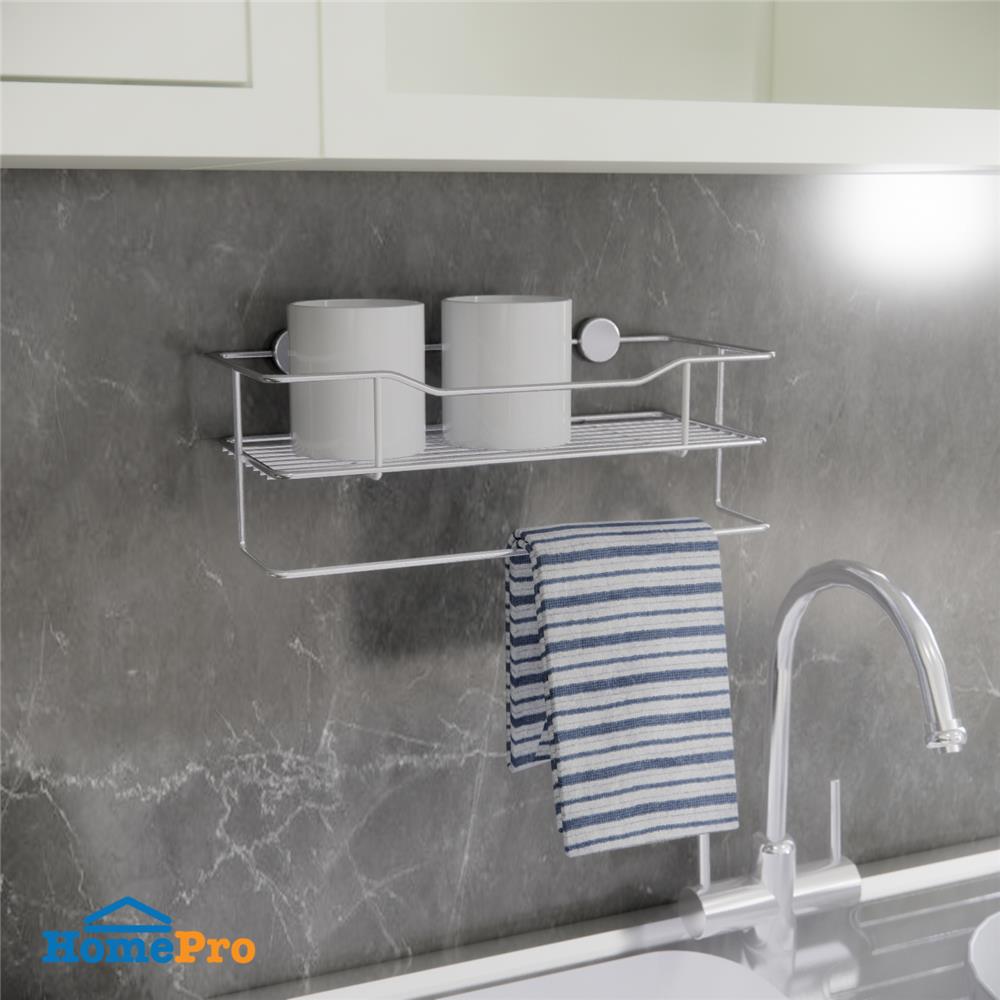 KITCHEN RACK WITH RAIL KECH HWS084 STAINLESS STEEL