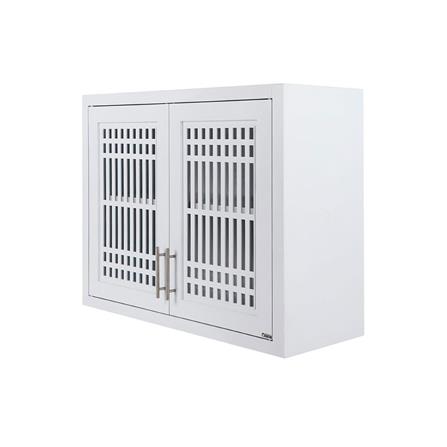 DOUBLE WALL CABINET CABIN GROOVE 88X68CM WHITE