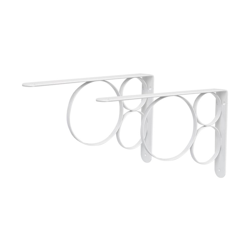 STEEL BRACKET STACKO O 25X18CM WHITE