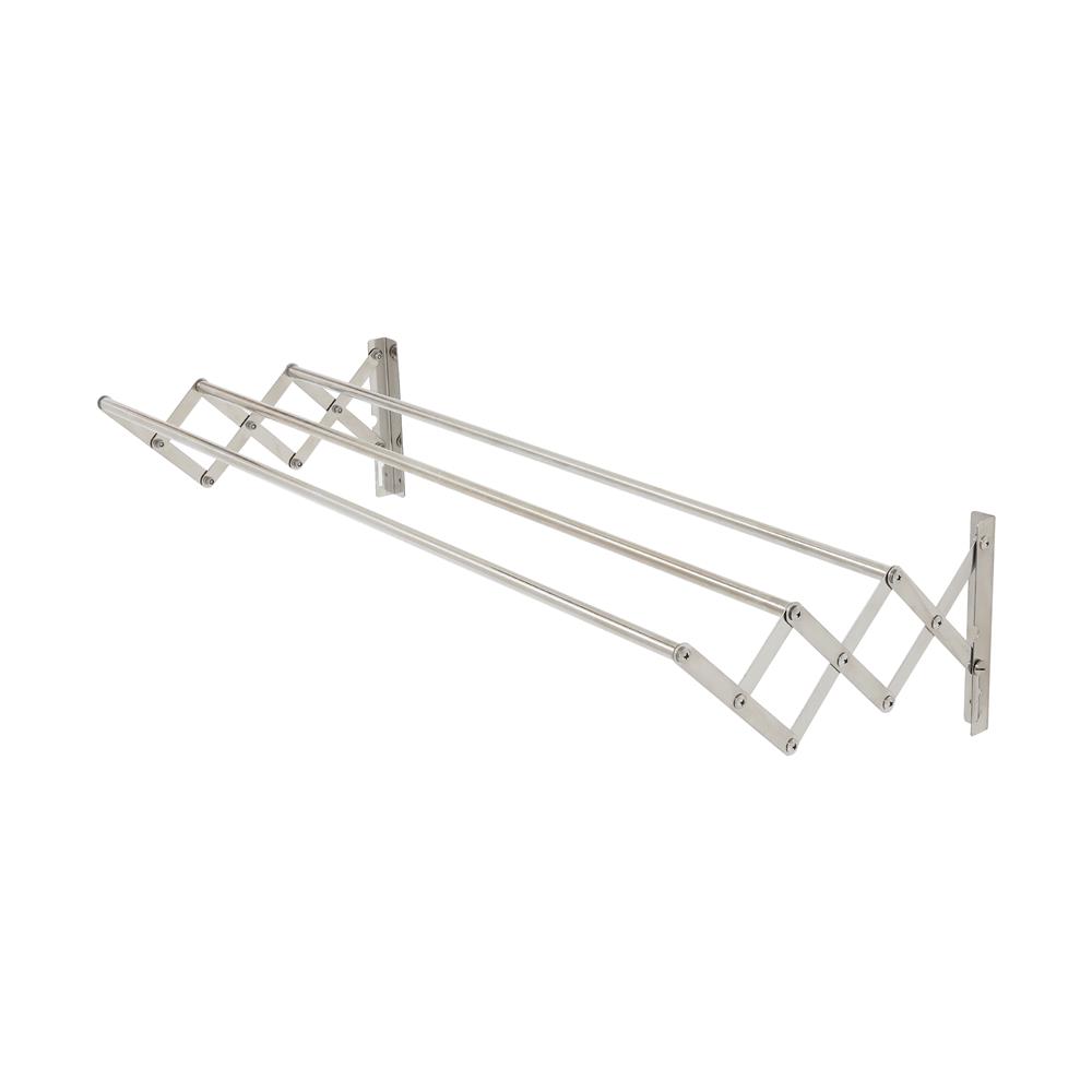 WALL RACK STAINLESS 3 BARS 100cm PLIM