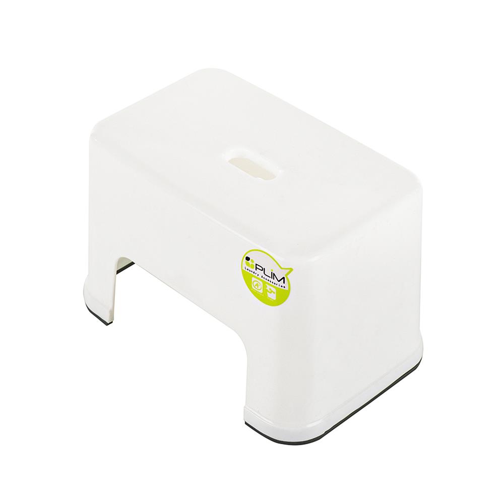 RECTANGULAR STEP STOOL PLIM 19.5X31X20.4CM WHITE