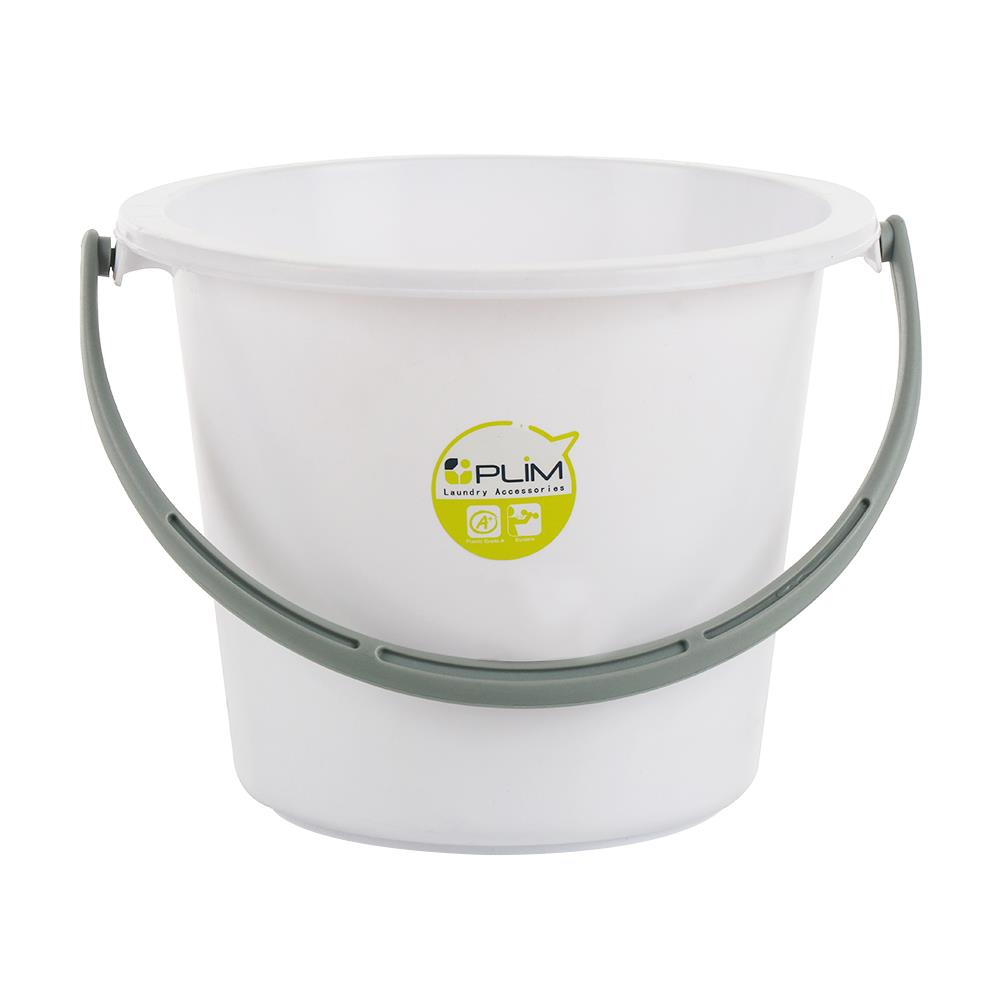 ROUND BUCKET PLIM 9L (2.5gl) WHITE
