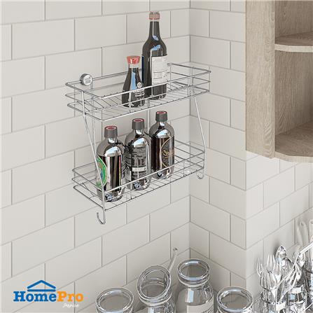 2-TIER KITCHEN RACK KECH #HMS014 STAINLESS STEEL