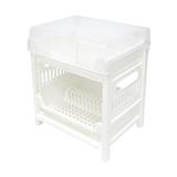 DISH RACK KEY WAY K960 2TIER PLASTIC WHITE