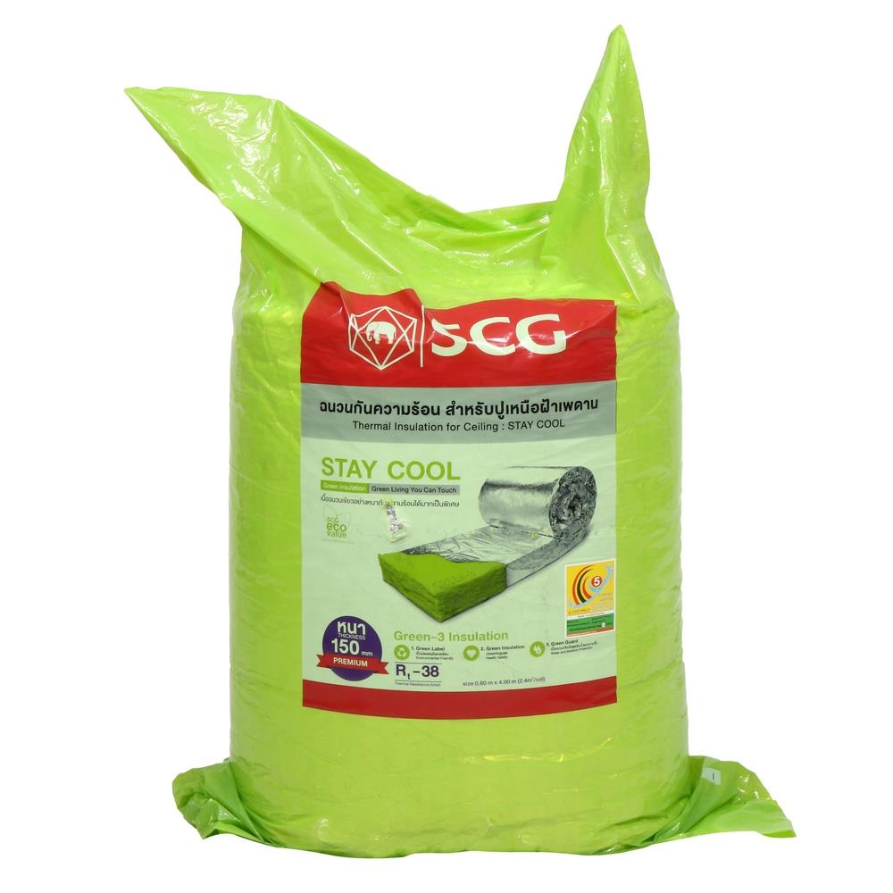 INSULATION SCG PREMIUM FIBER GLASS 6 INCHES 0.6X4M