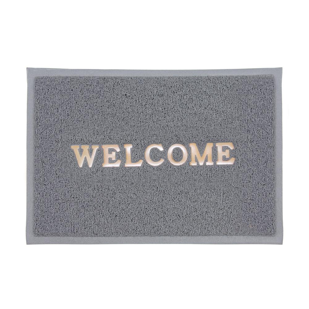 DUST CONTROL MAT HOME LIVING STYLE WELCOME 50X70CM GREY