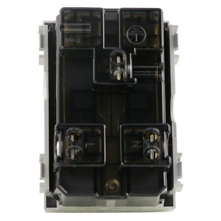 เต้ารับคู่ 3 ขา B-TICINO NT4185 LIGHT TECH สีเงิน