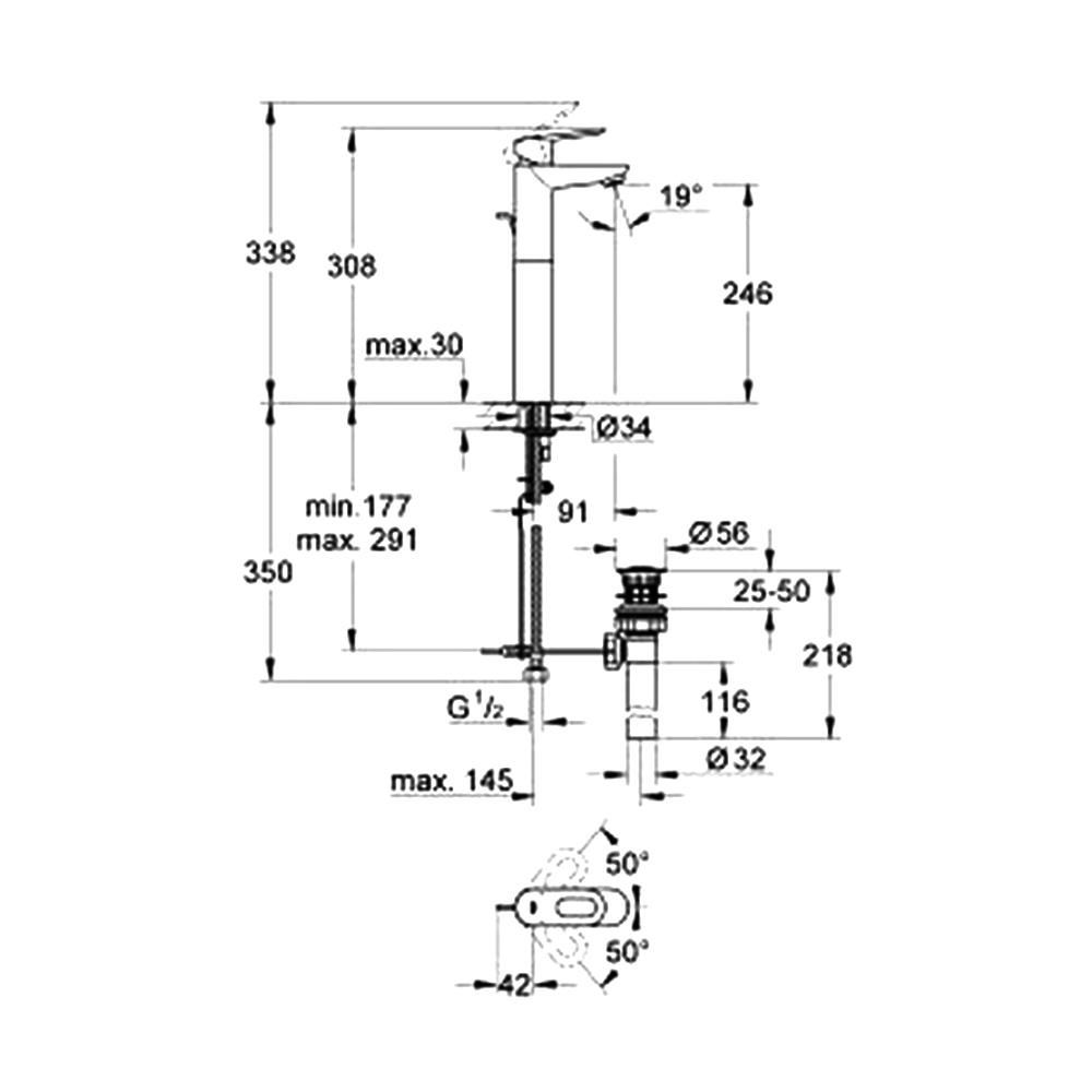 BASIN MIXER GROHE 32856000
