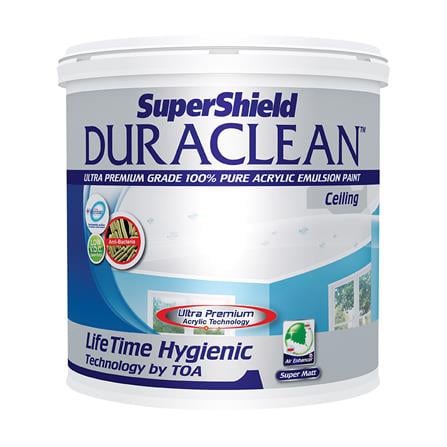 สีน้ำทาฝ้า TOA SUPERSHIELD DURACLEAN 5 แกลลอน