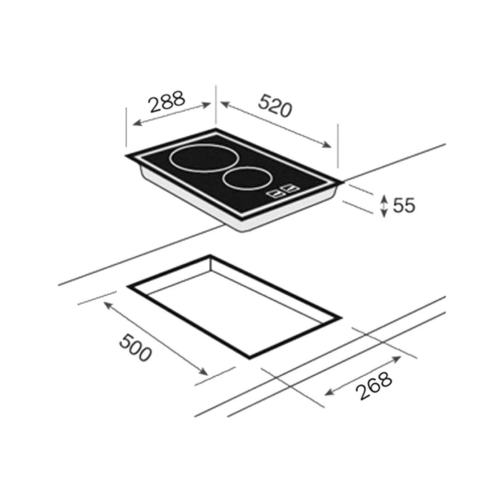 เตาฝังเซรามิก TEKA VE2 30 ซม.
