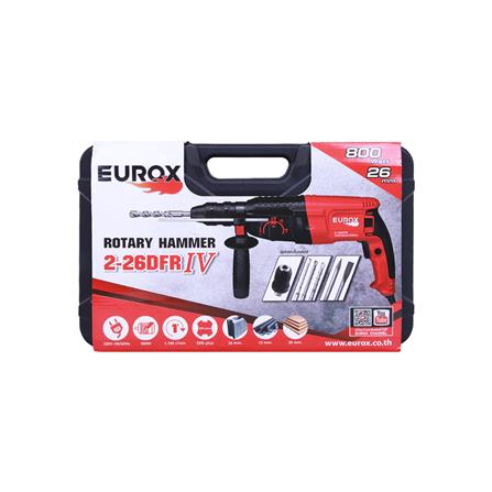 สว่านโรตารี่ EUROX 2-26DFR 26 มม. 800 วัตต์