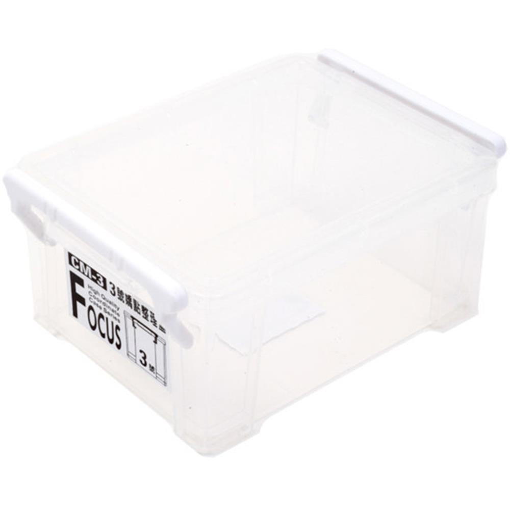 STORAGE BOX STACKO CM3 11.7X16.4X7.4CM CLEAR