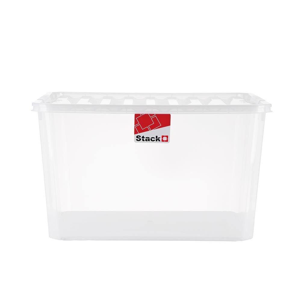 STORAGE BOX STACKO FAMILI 70.5L CLEAR