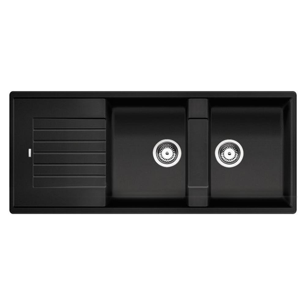 ซิงค์ฝัง 2หลุม 1ที่พัก BLANCO ZIA 8S 495.39.037 แกรนิต สีถ่าน