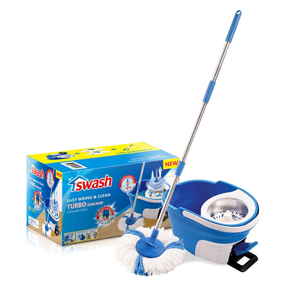 SPIN BUCKET MOP SET SWASH TURBO MINI-WHEELS BLUE