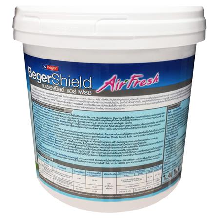 สีน้ำทาภายใน BEGERSHIELD AIR FRESH BASE C กึ่งเงา 2.5 แกลลอน