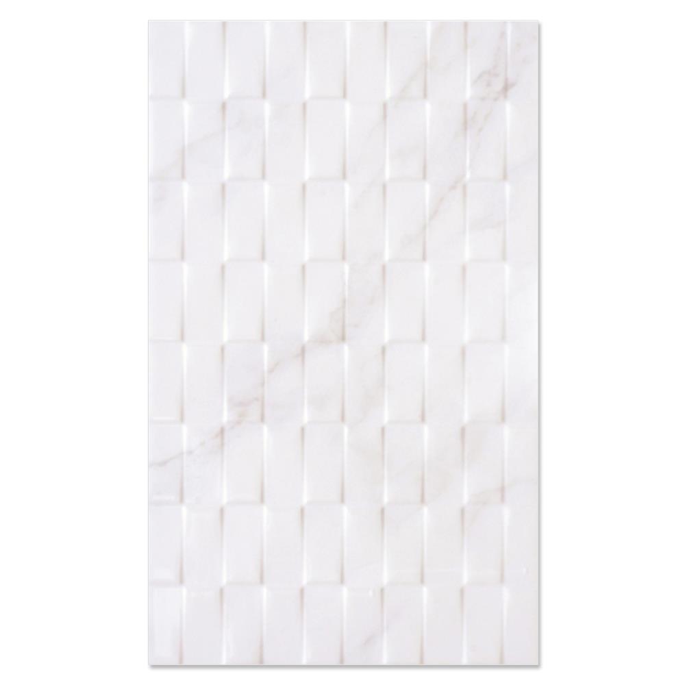 WALL TILE 10X16IN COTTO ROME TWILL WHITE PM 1M2