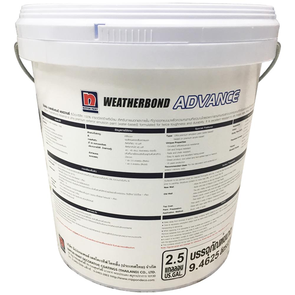 WATER-BASED EXTERIOR PAINT NIPPON WEATHERBOND FLEX BASE A SEMI-GLOSS 2.5GAL