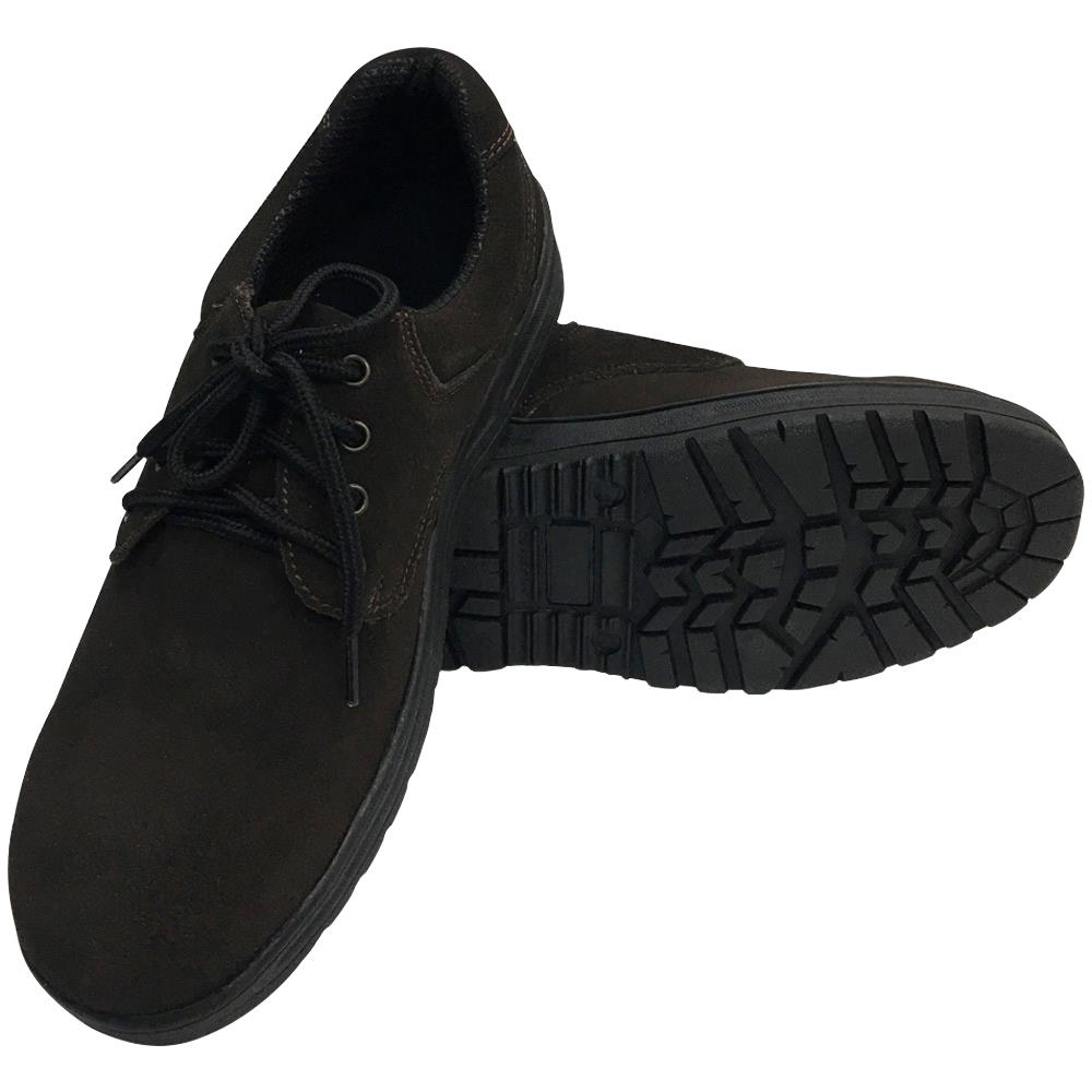 PVC SOLE SAFETY SHOES STRONG SAFETY SHOES SIZE 43 BROWN