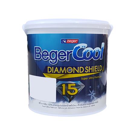 สีน้ำทาภายนอก BEGERCOOL DIAMONDSHIELD 15 BASE B ด้าน 1 แกลลอน