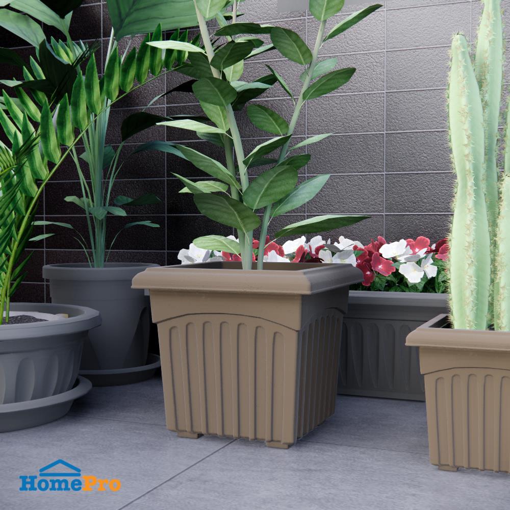 กระถางพลาสติก BABA 200 สี LATTE