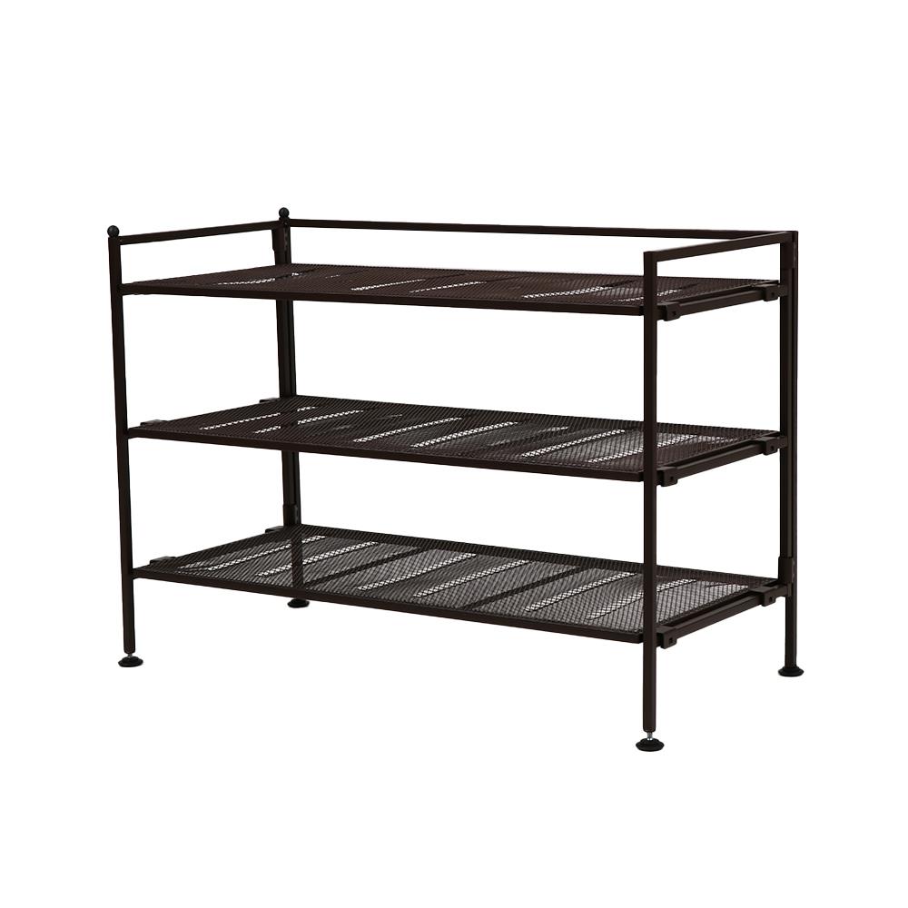 3 TIER SHOE RACK STACKO SHE15909 BROWN