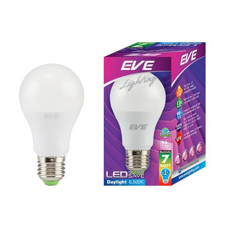 หลอด LED EVE A60 SUPER SAVE 7 วัตต์ DAYLIGHT E27