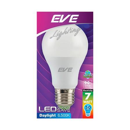หลอด LED EVE A60 SUPER SAVE 7 วัตต์ DAYLIGHT E27
