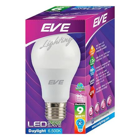 หลอด LED EVE A60 SUPER SAVE 9 วัตต์ DAYLIGHT E27