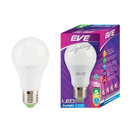 หลอด LED EVE A60 SUPER SAVE 5 วัตต์ DAYLIGHT E27