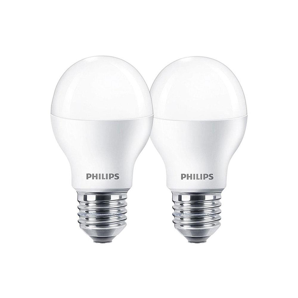 หลอด LED PHILIPS A60 ESSENTIAL 9 วัตต์ DAYLIGHT E27 แพ็ก 2 ชิ้น