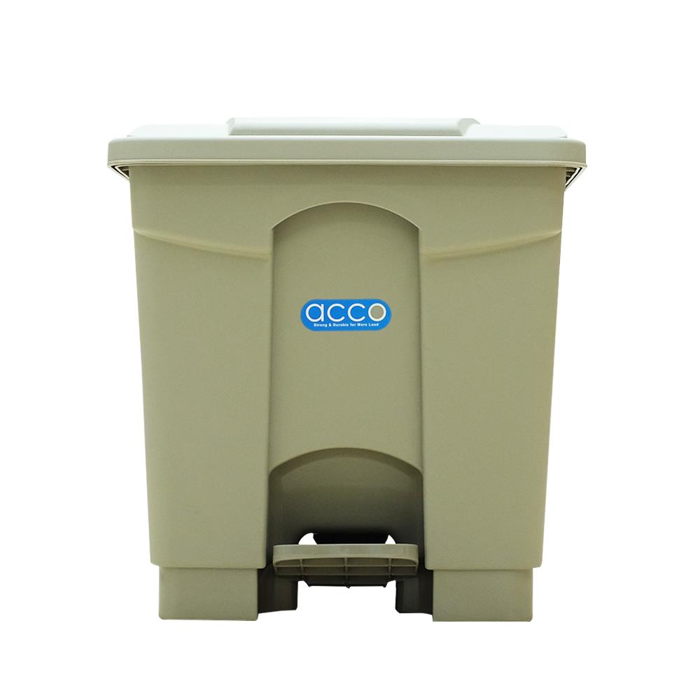 SQUARE DUSTBIN PEDAL ACCO V018051 30L GREY