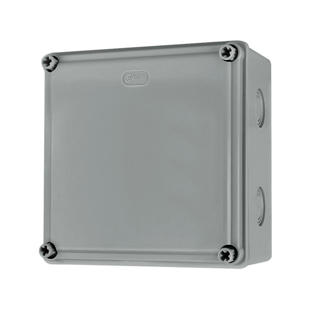 WATERPROOF JUNCTION BOX ELEKTRA 6X6" GRAY