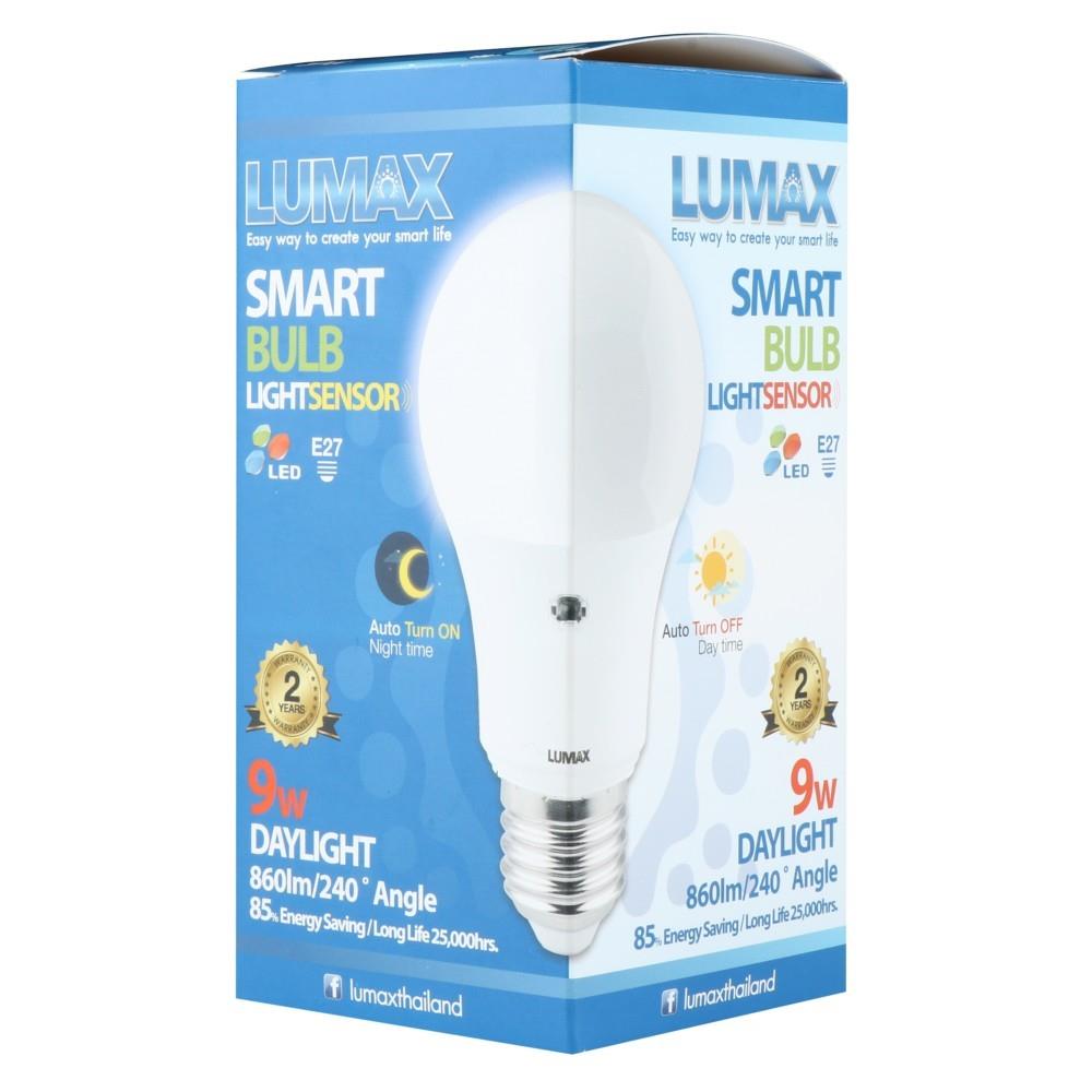 หลอด LED LUMAX SENSOR BULB 9 วัตต์ DAYLIGHT E27