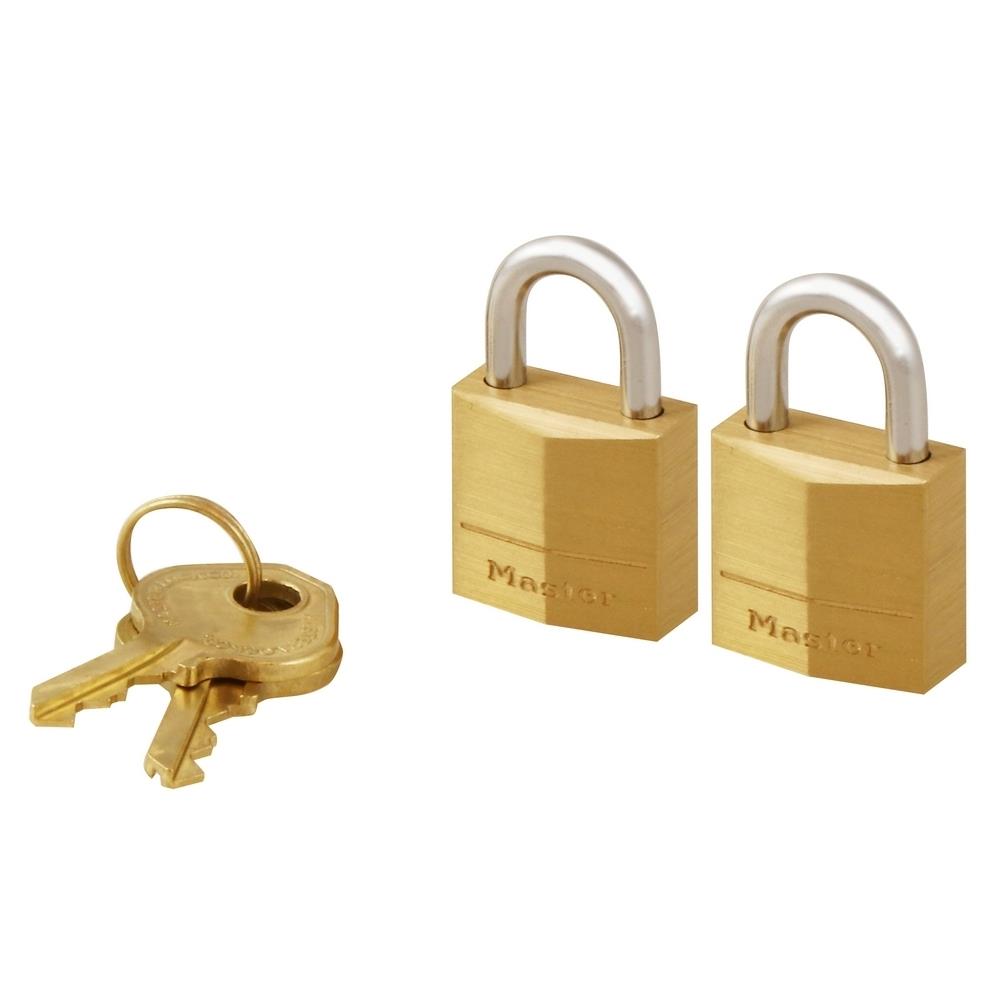 กุญแจคล้อง MASTER LOCK 120T 20 MM สีทองเหลือง