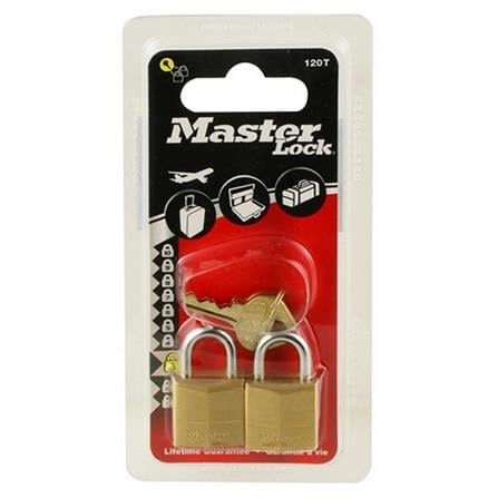 กุญแจคล้อง MASTER LOCK 120T 20 MM สีทองเหลือง