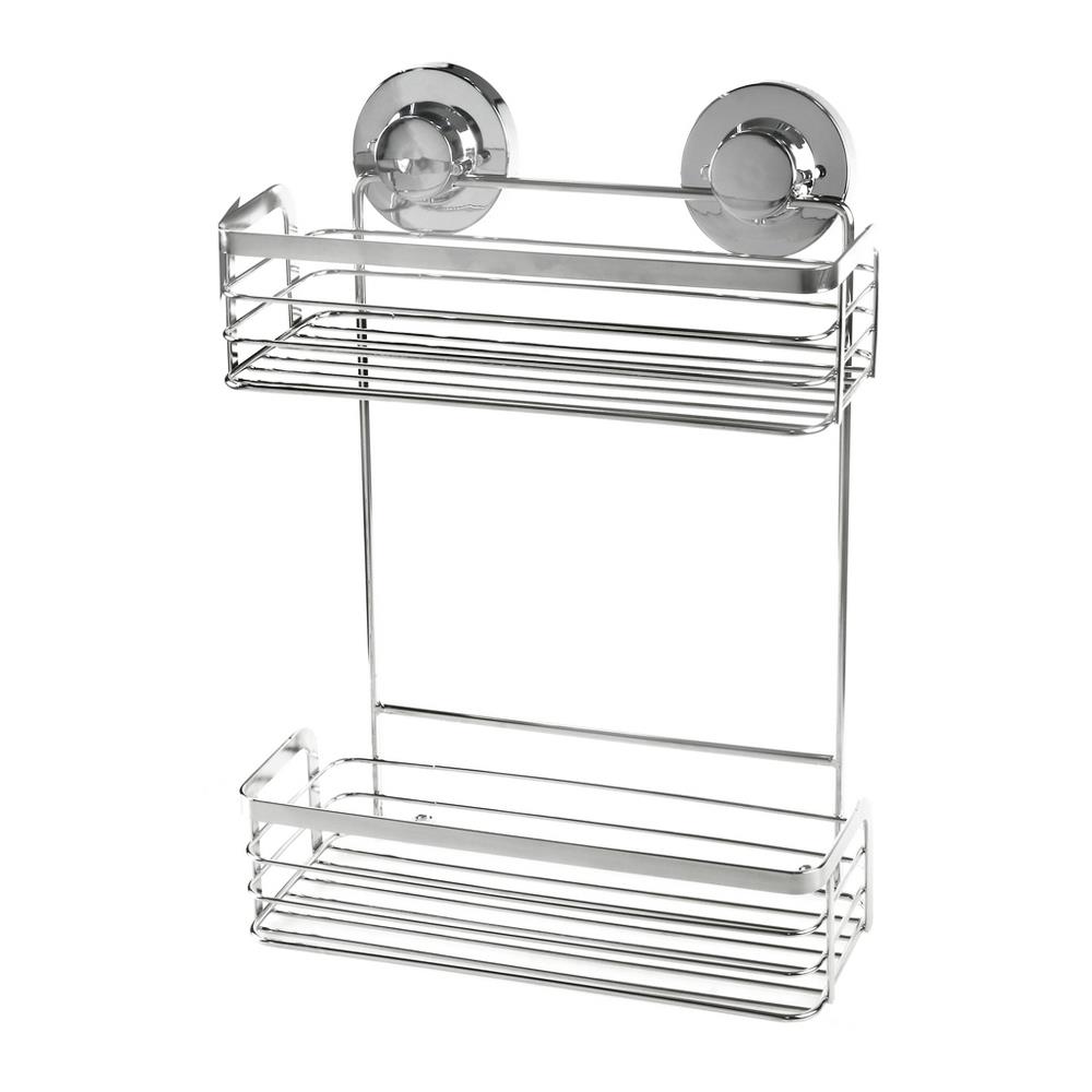 2-TIER KITCHEN RACK WITH SUCTION CUP KECH KECH121 STAINLESS STEEL
