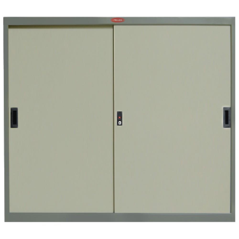 ตู้เหล็กบานเลื่อนทึบ PRELUDE PS-303 สีเทา