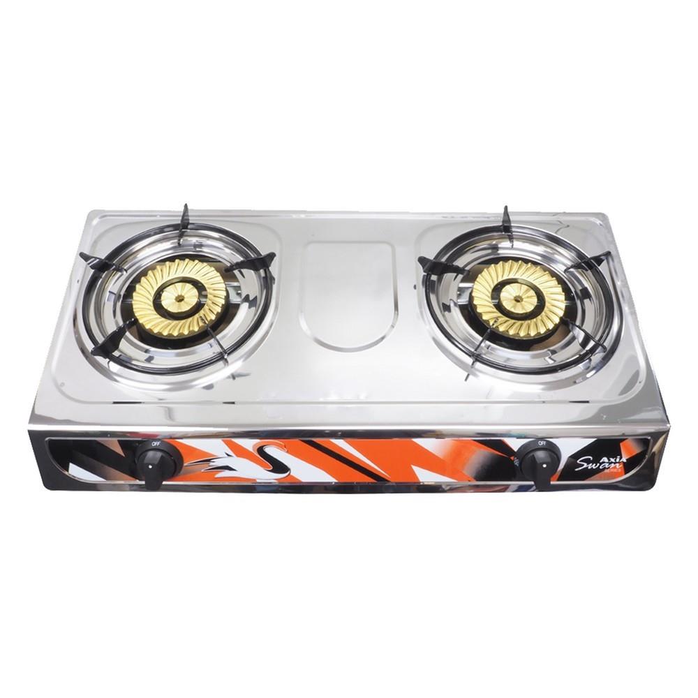 GAS STOVE TABLE AXIA SWAN 2G STAINLESS