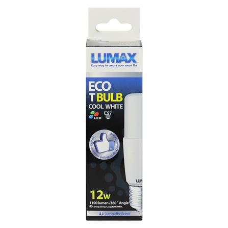 หลอด LED LUMAX T-BULB 12 วัตต์ COOLWHITE E27