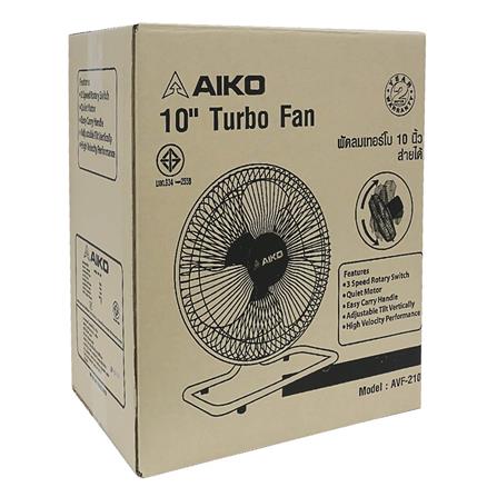 พัดลมตั้งโต๊ะ 10 นิ้ว AIKO AVF-210 ดำ