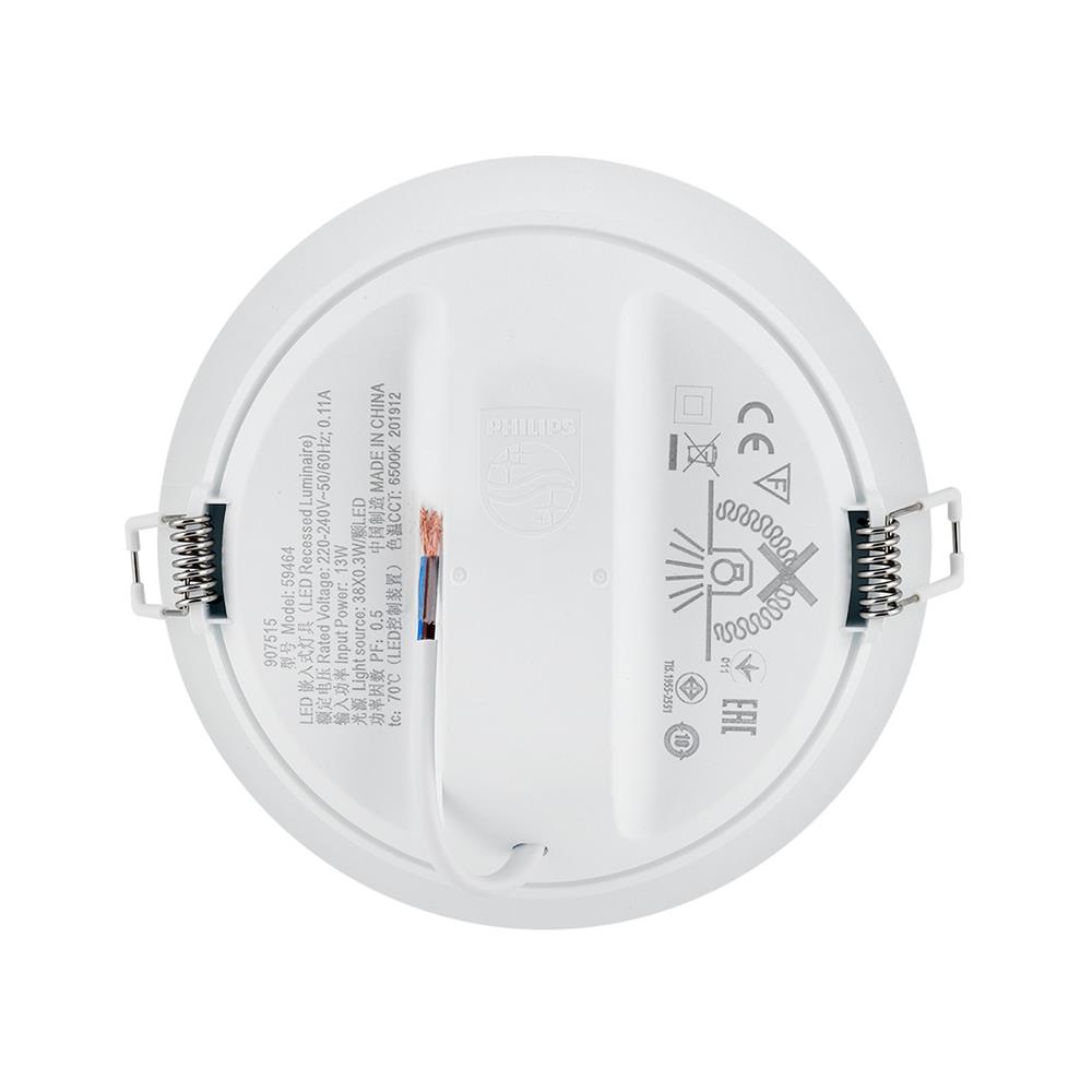 ดาวน์ไลท์ LED 59464 MESON125 13 วัตต์ 65K PHILIPS พลาสติก สีขาว 5 นิ้ว กลม